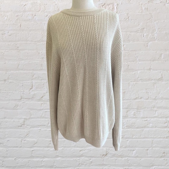Chaps | Sweaters | Oatmealcolored Chaps Grandfather Sweater In 0 Cotton ...